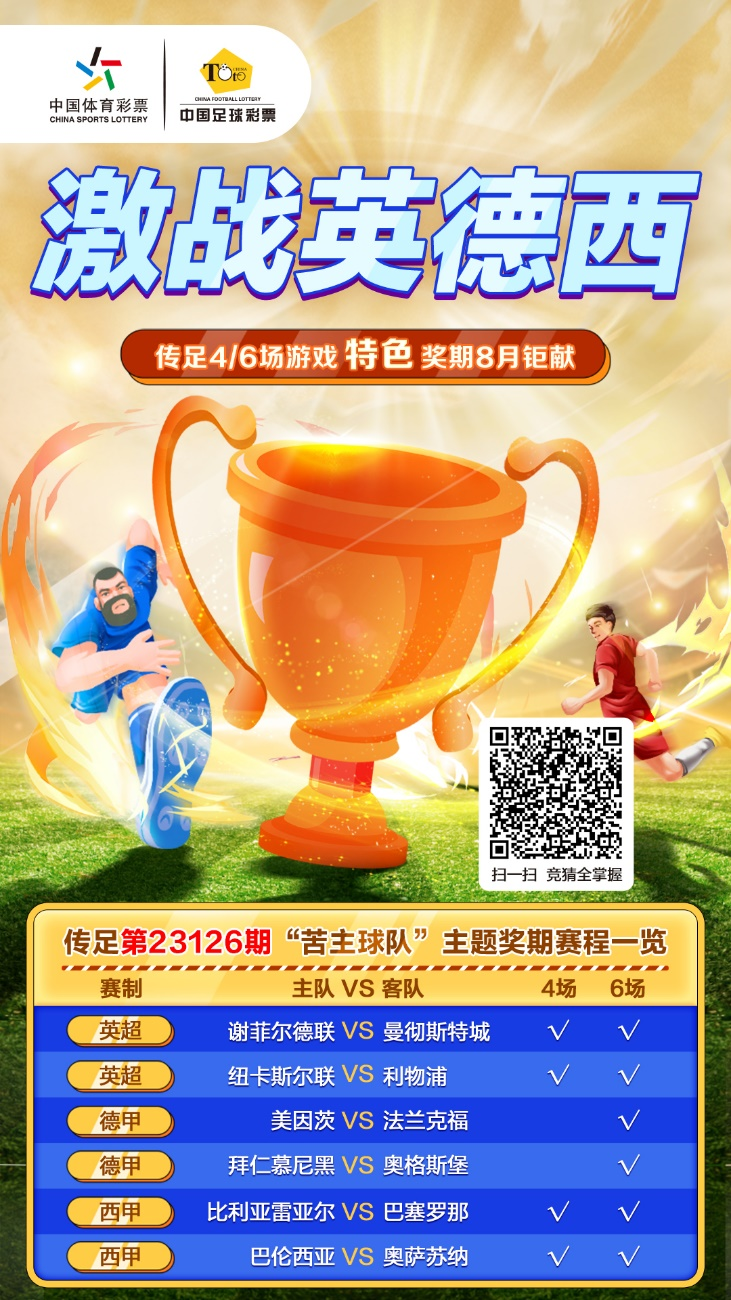 激战英德西！传足特色奖期聚焦“苦主球队”-竞彩网